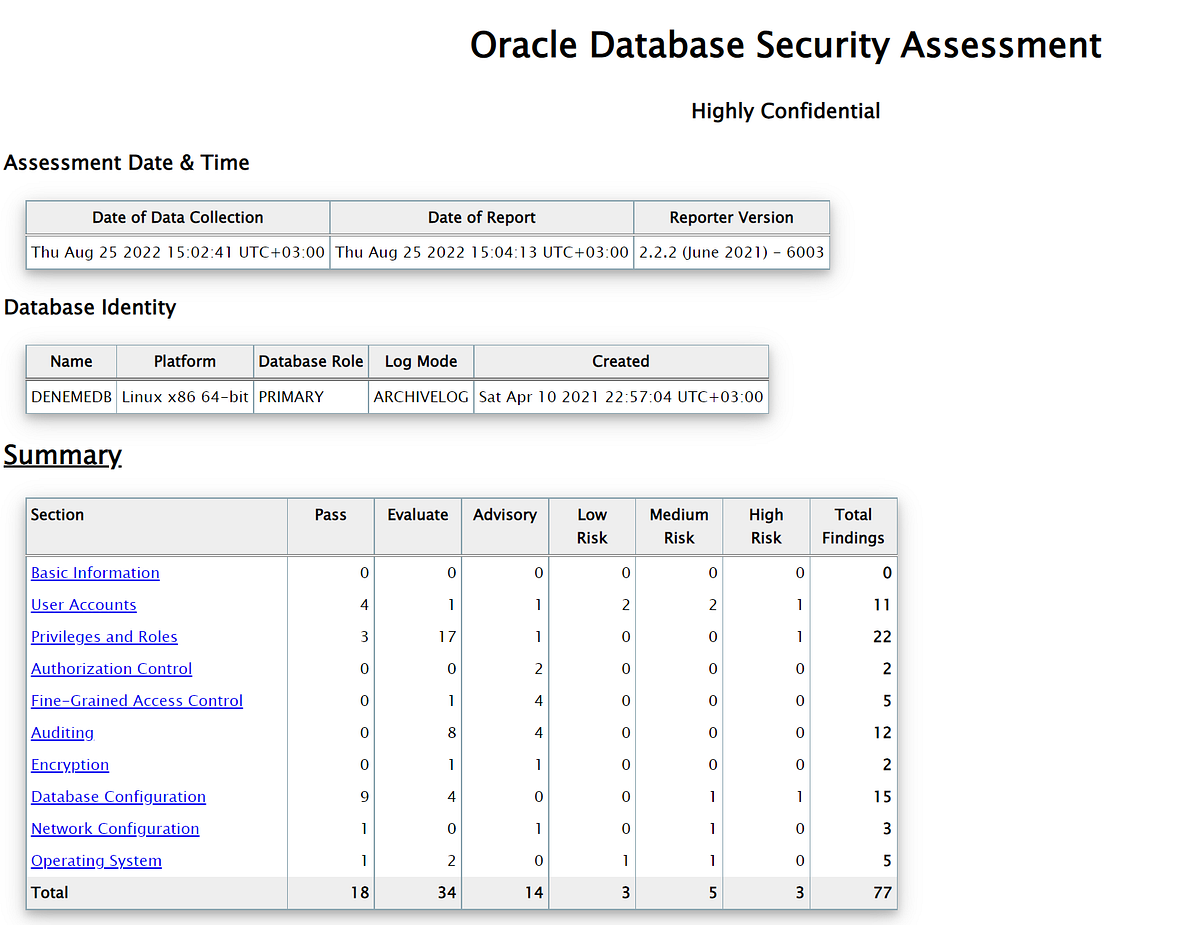 DBSAT Nedir ve Kurulumu. Database Security Assessment (DBSAT)… | by ...
