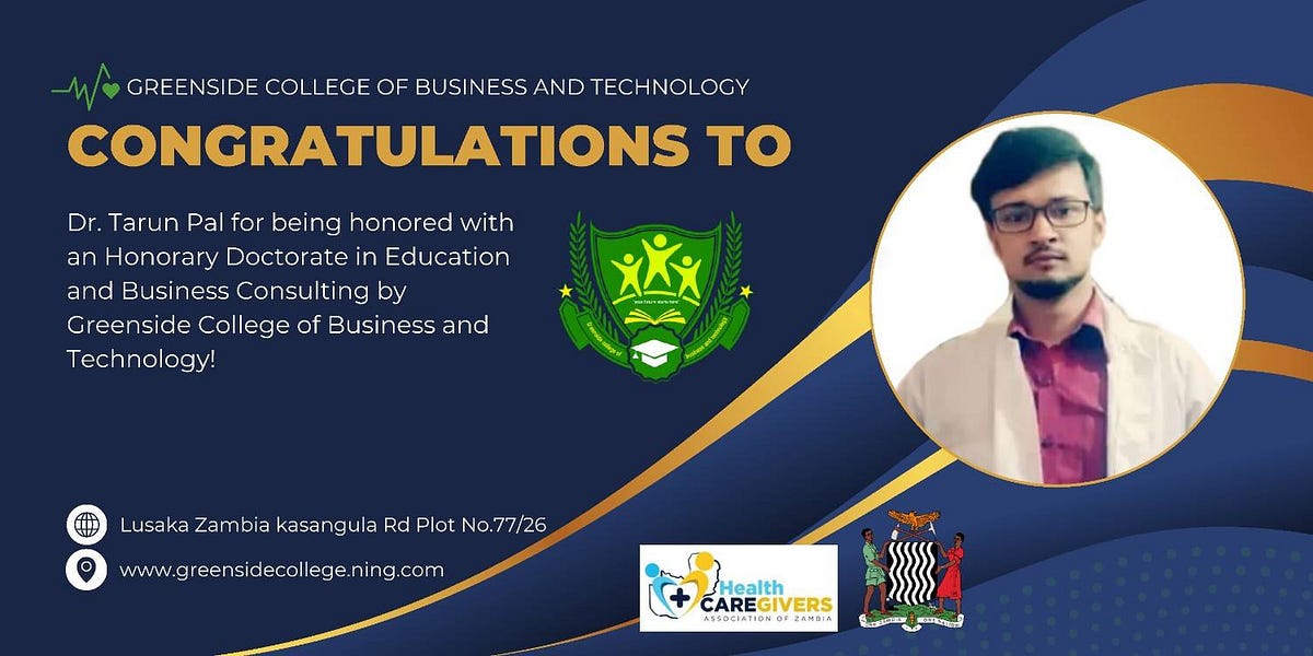 Dr. Tarun Pal Honored with Honorary Doctorate in Education and Business ...