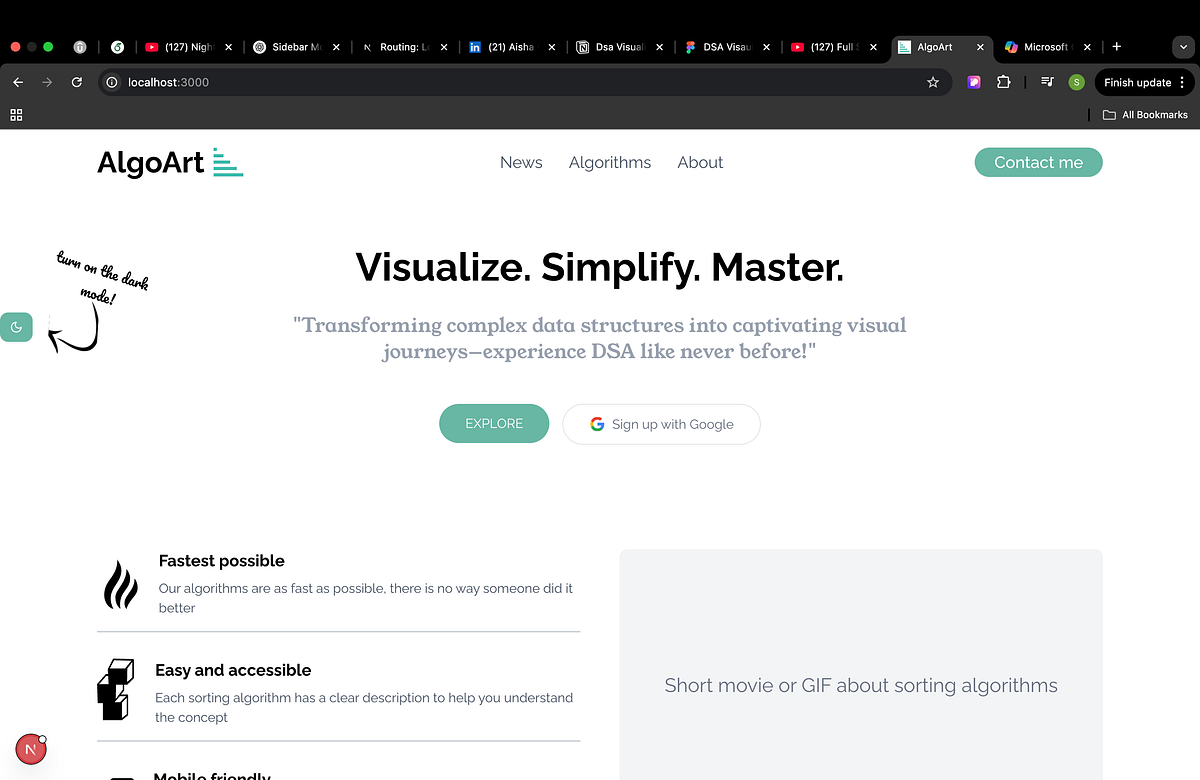 Blog 2: UI for DSA Visualizer. Day 2 was focused on turning plans into ...