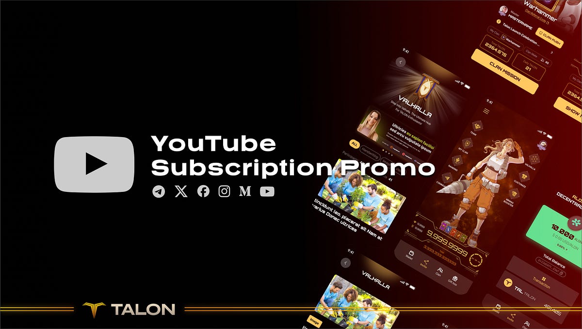 TALON Subscribe Event — Win Up to 3,000 USD! - TALON - Medium