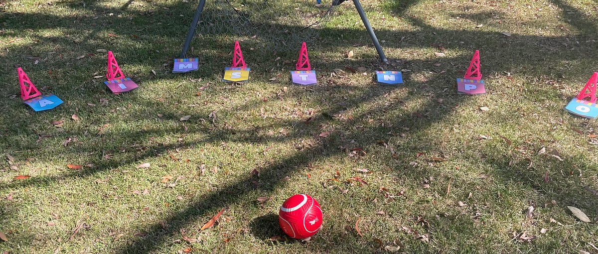 Kicking it with phonics: Our outdoor ‘sounds and segmenting’ soccer ...