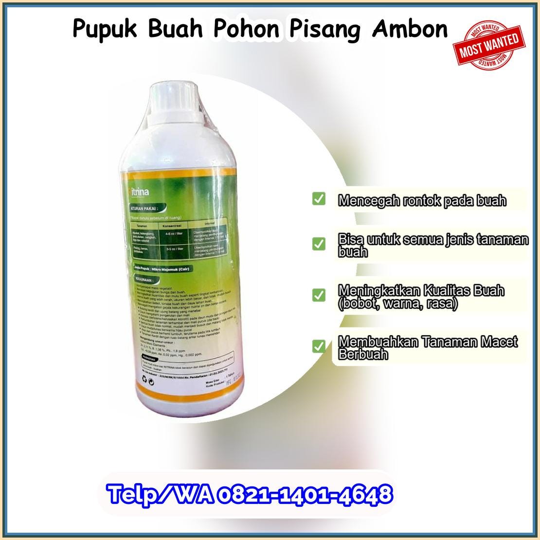Supplier Pupuk Buah Pohon Pisang Ambon Hasil Melimpah | by Myrantichika ...