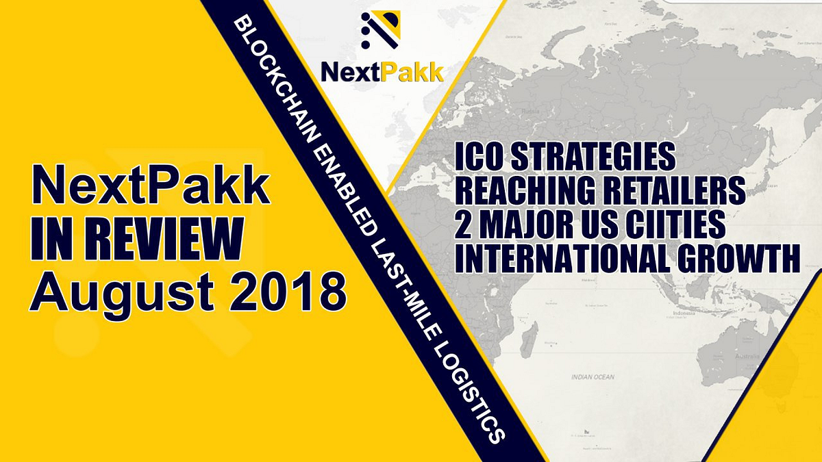 NextPakk Community Update - August 2018 | by Chris Tannahill | nextpakk ...