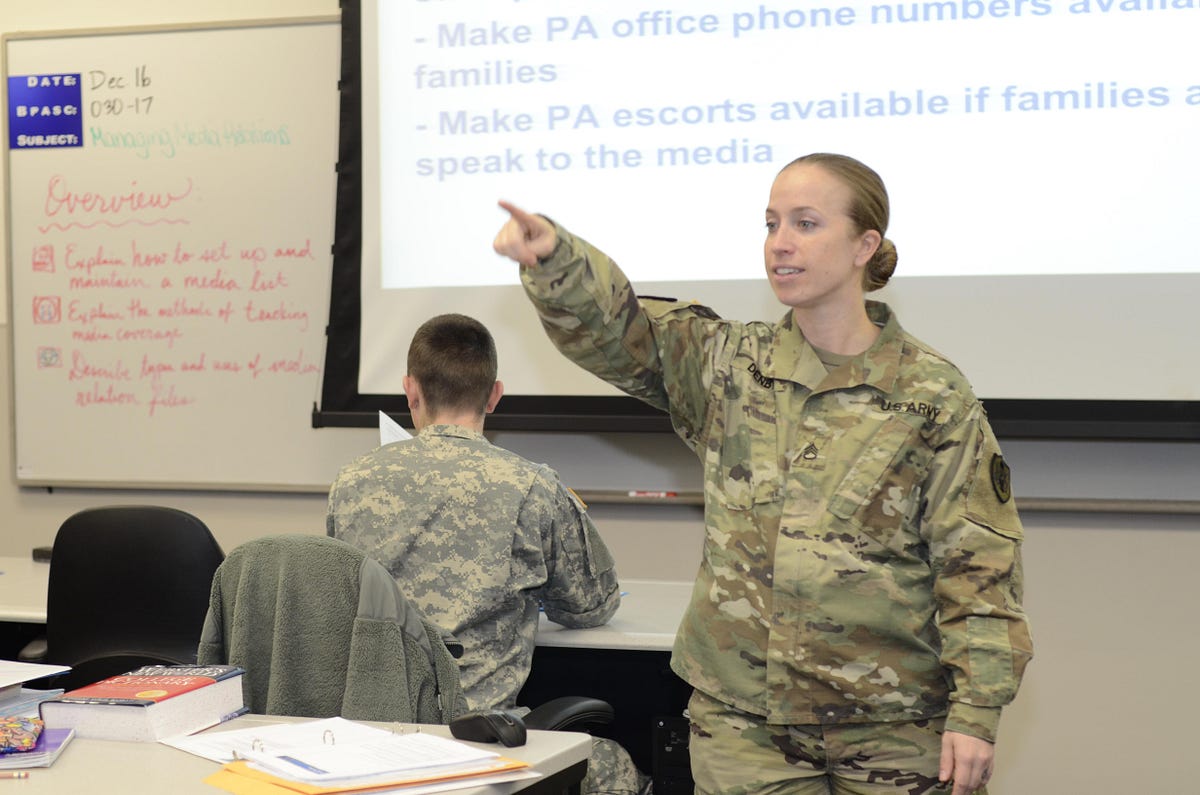 A military communications instructor spent a day as a communications ...