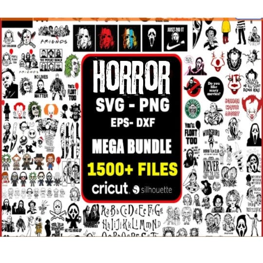 Horror SVG Bundle Halloween Horror SVG Horror Friends svg Horror ...