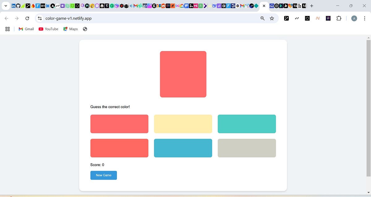 My HNG Internship Journey: Stage 1 — Building a Color Guessing Game** | by Alabi Temitope | Feb ...
