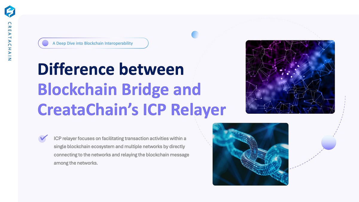 Difference between Blockchain Bridge & ICP Relayer | by Creatachain ...
