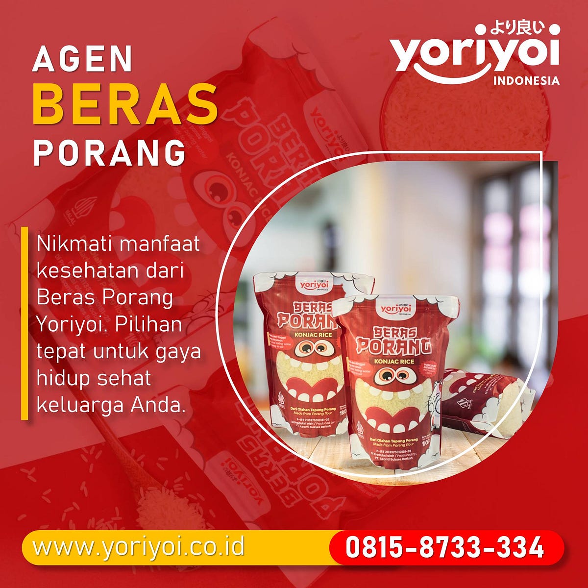 Jual Beras Konjac Yoriyoi Banjarmasin, Hub 0815–8733–334 | by Supplier Beras Porang | Jul, 2024 ...