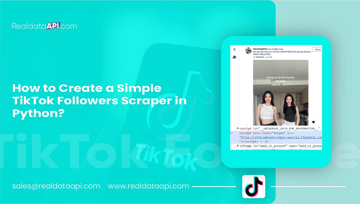 Build a Simple TikTok Followers Scraper Using Python | Medium