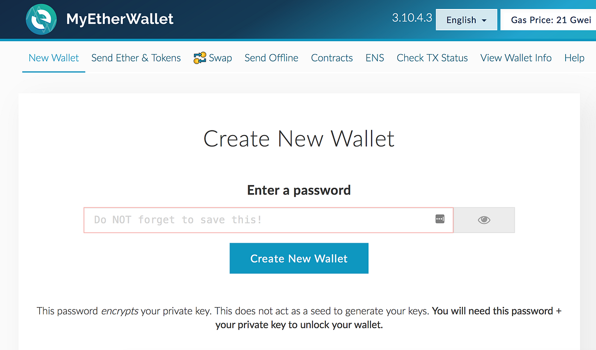 How to Create your Ethereum Wallet | by BitNautic | Medium