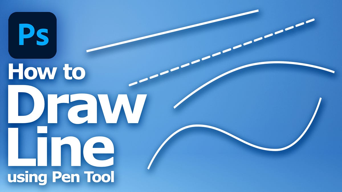 How to draw a line in Photoshop - how to adobe - Medium