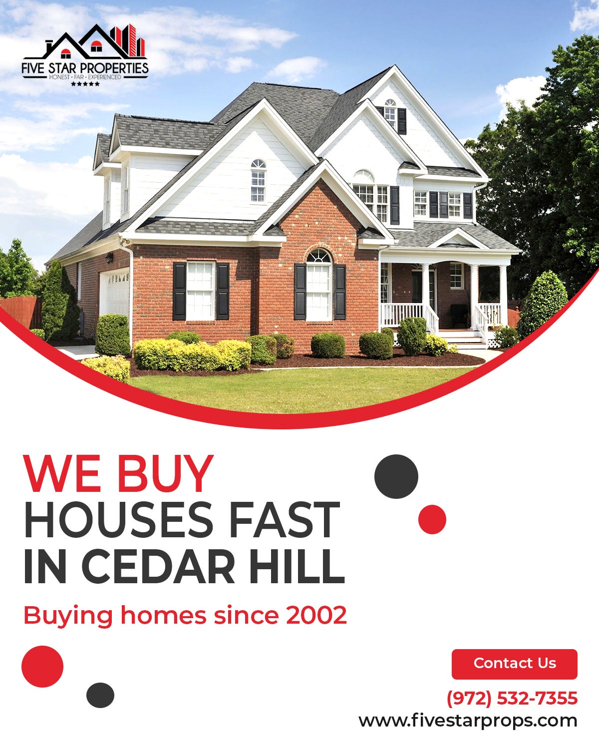 We Buy Houses Fast In Cedar Hill | Five Star Properties - Five Star ...