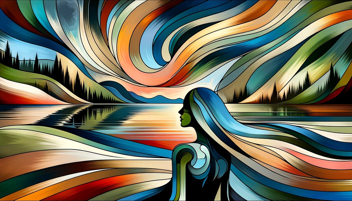 The Lady and The Lake: Abstract Horizons (2024) | by Robert Lavigne ...
