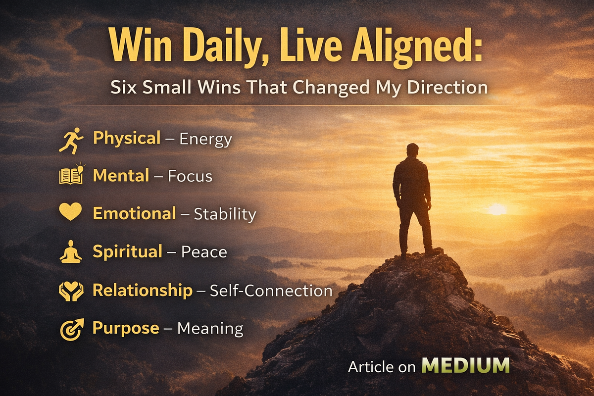 Six Daily Wins for a Clear, Aligned Life. | Medium