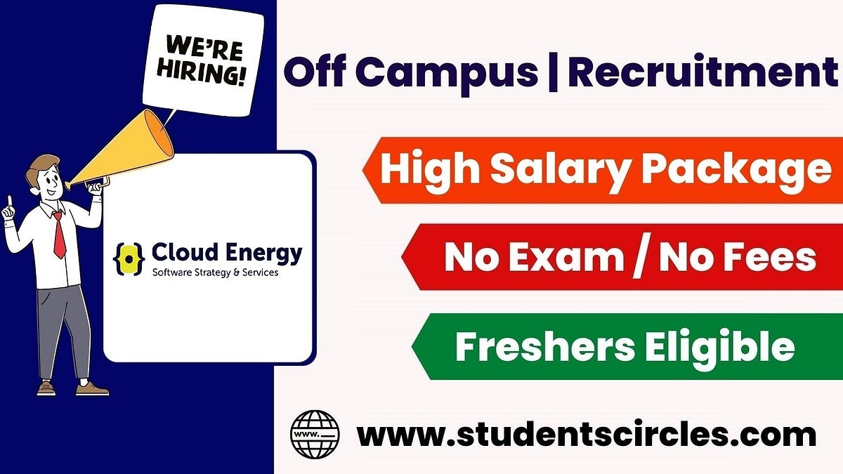 Cloud Energy Off Campus Drive 2023 | Fresher | Direct Link | by V G ...