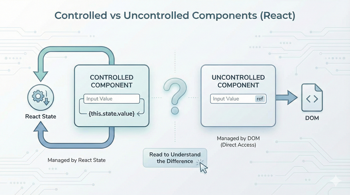 Controlled vs Uncontrolled Components (React) : The Easiest Guide You’ll Ever Read | by Ayush ...