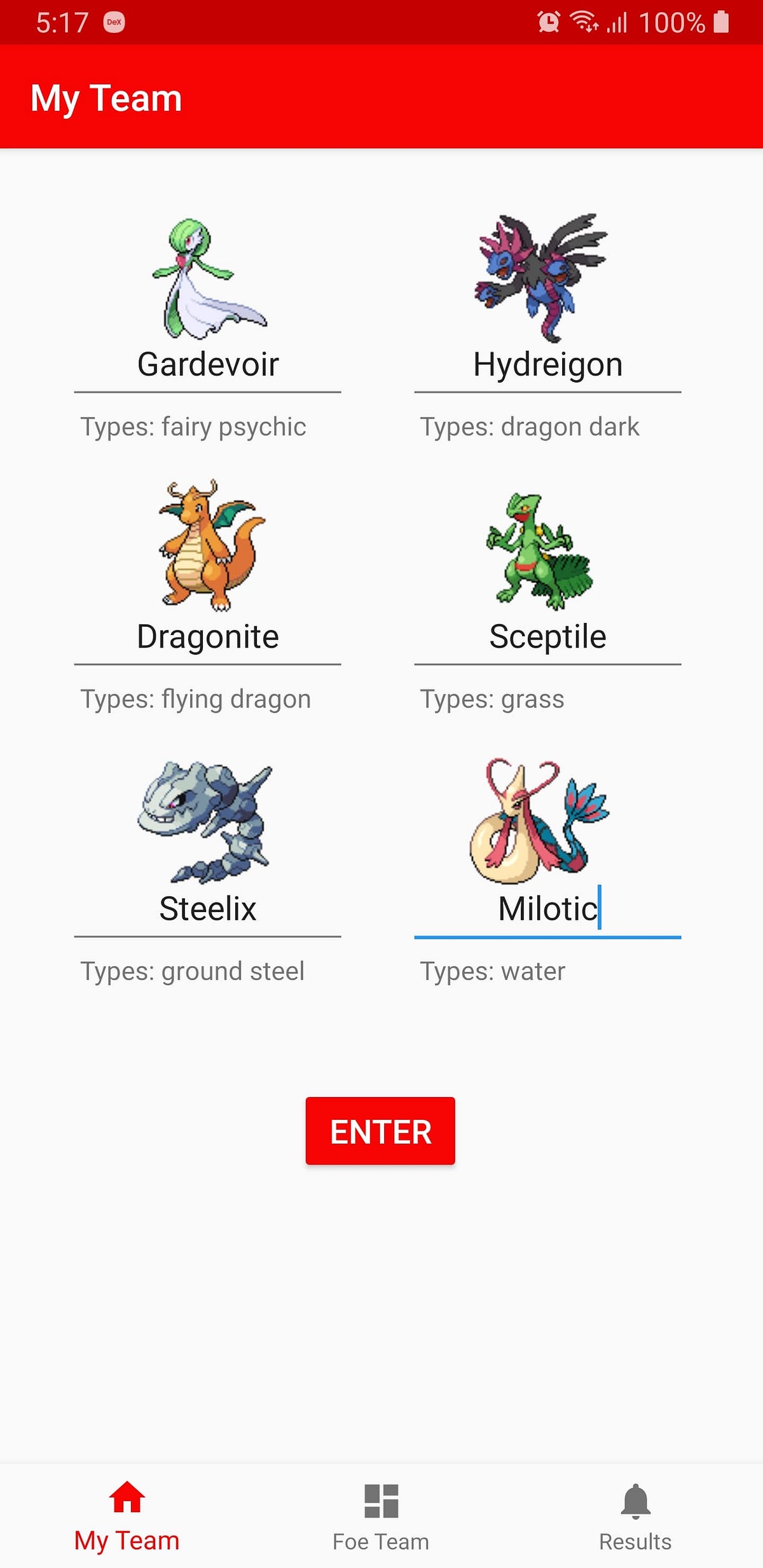Pokemon Type Matchup App | verclaire nine