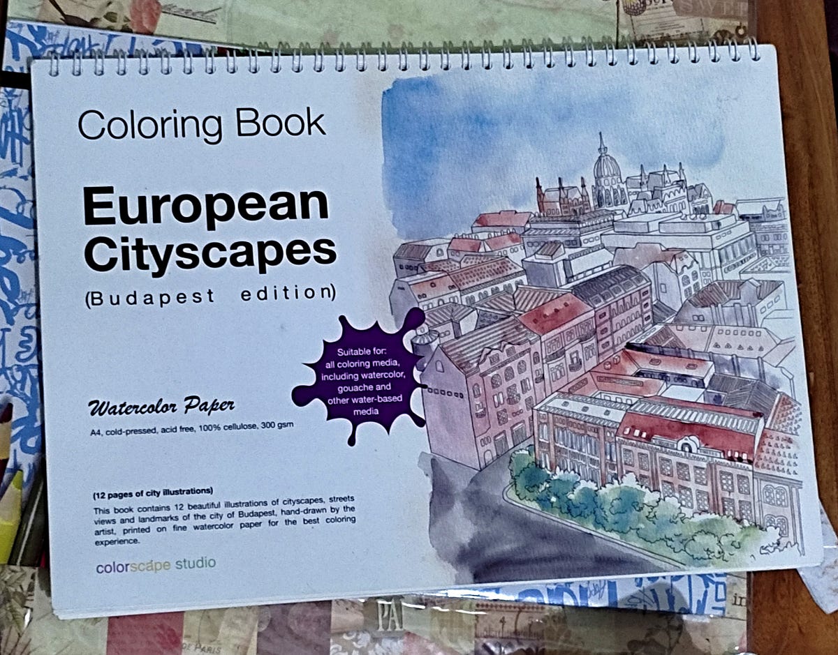 Product Review: European Cityscapes Coloring Book | by Nita Permata ...