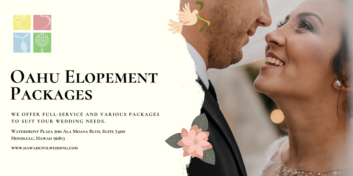 Oahu elopement packages - Hawaii Civil Wedding - Medium