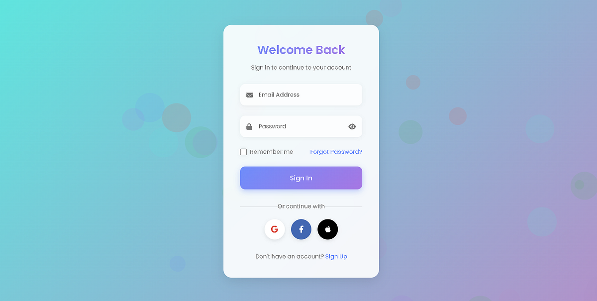 ChromaLogin: Building a Modern, Colorful & Interactive Login Form from Scratch | by CodePicker ...
