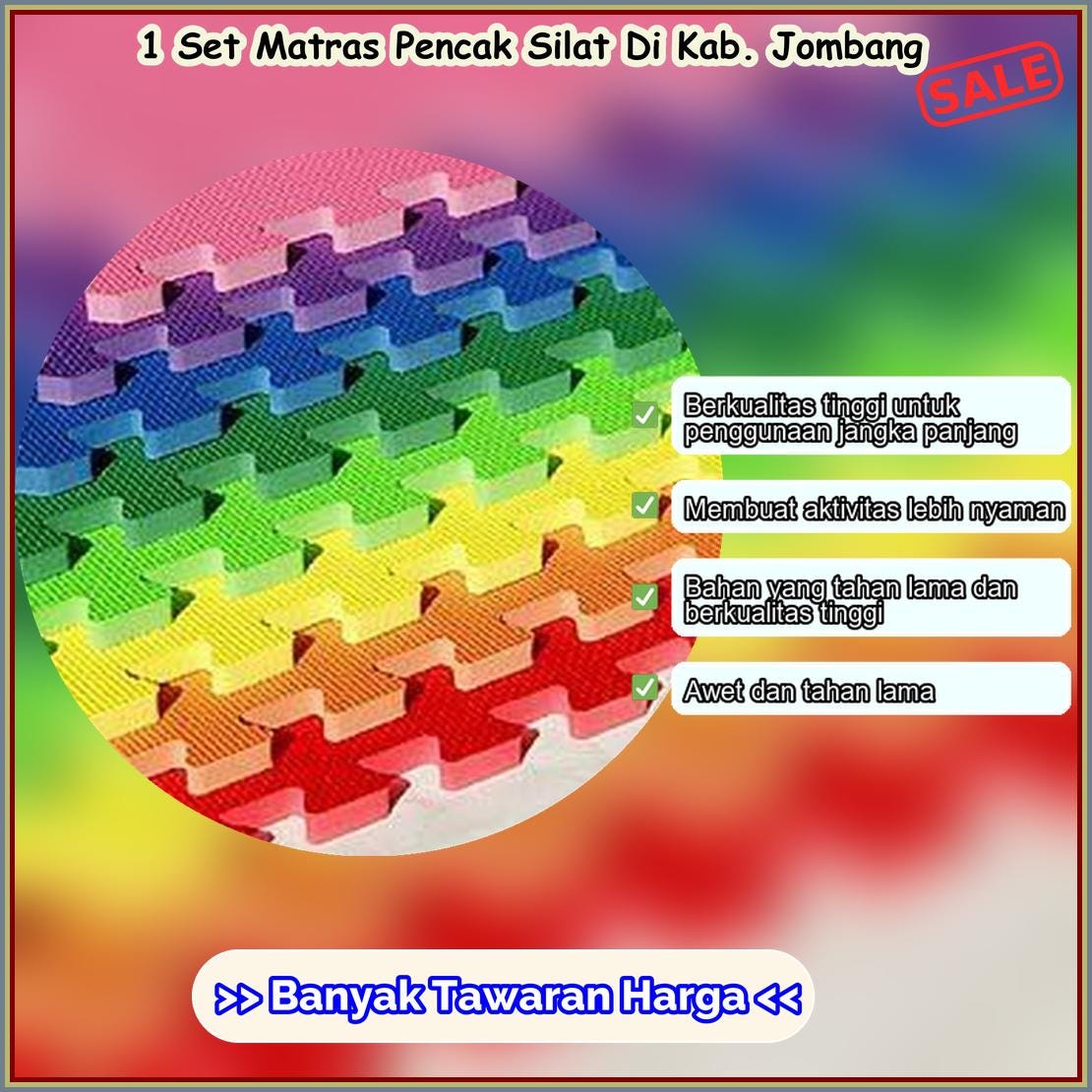 1 Set Matras Pencak Silat Di Kab Jombang - Matras Judo - Medium