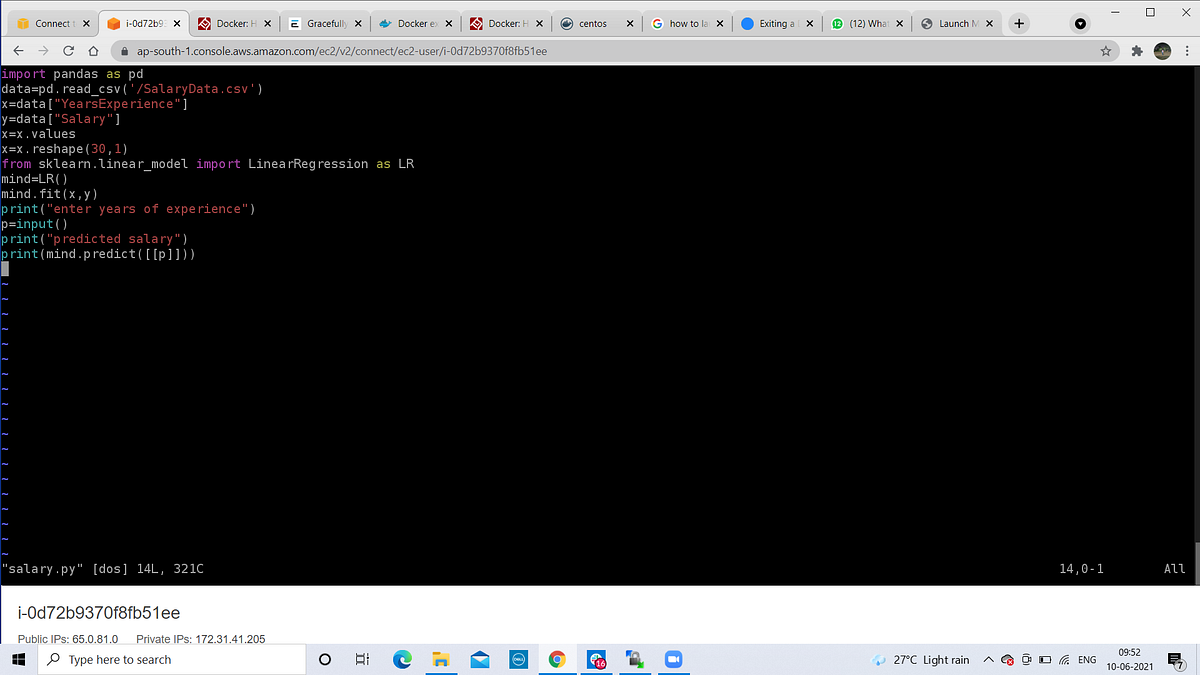 Creating ML Model in Docker Container | by Kothapally Gnana praneeth ...