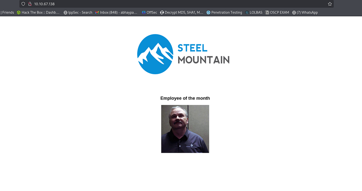Steel Mountain — TryHackMe — by Abhay Pandit | by Abhay pandit | Medium