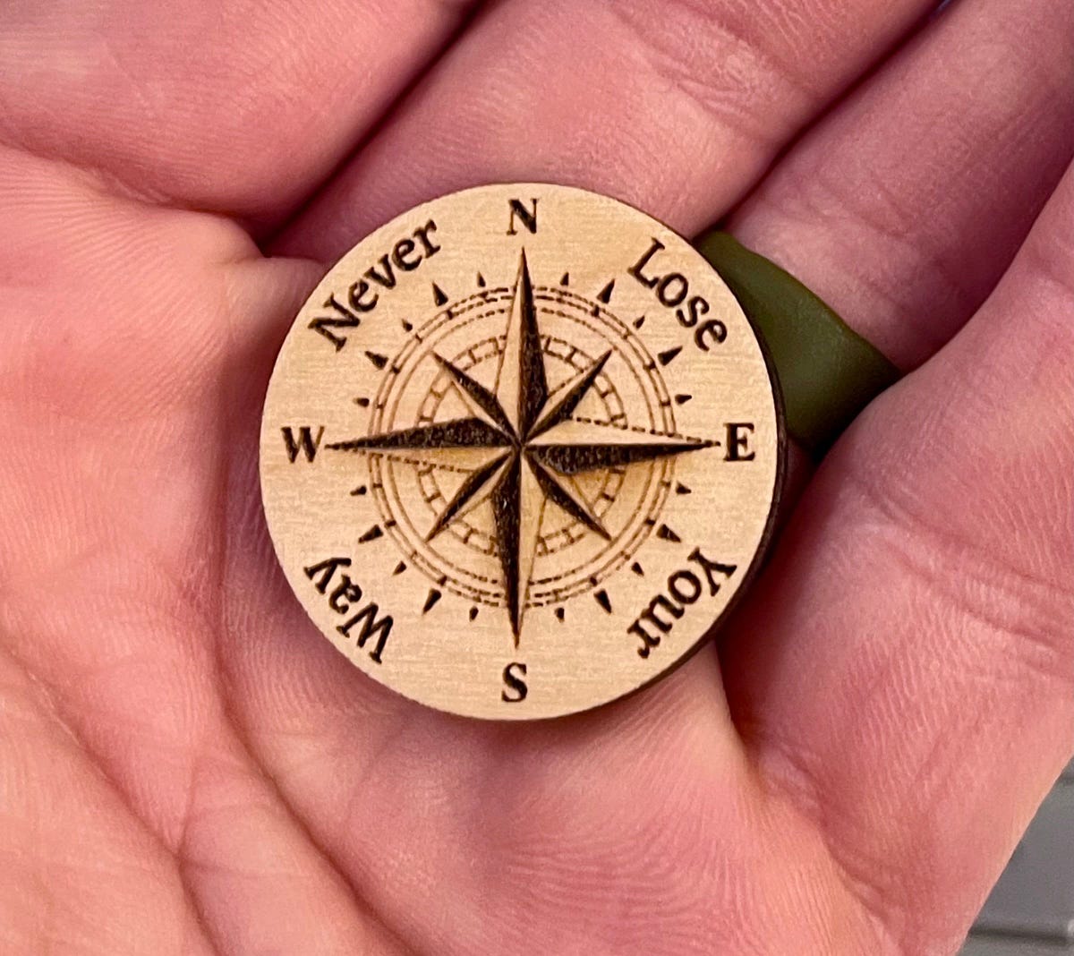 Never lose your way compass token — Digital file only — No physical ...