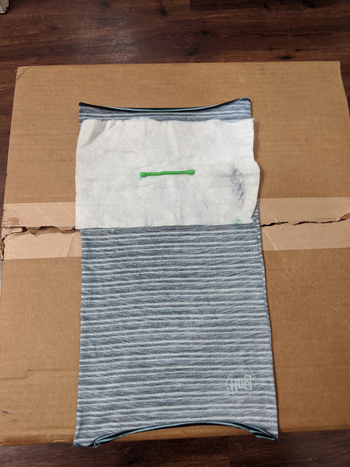 Buff95: a no-sew no-glue N95 mask from neck gaiter, air filter and ...