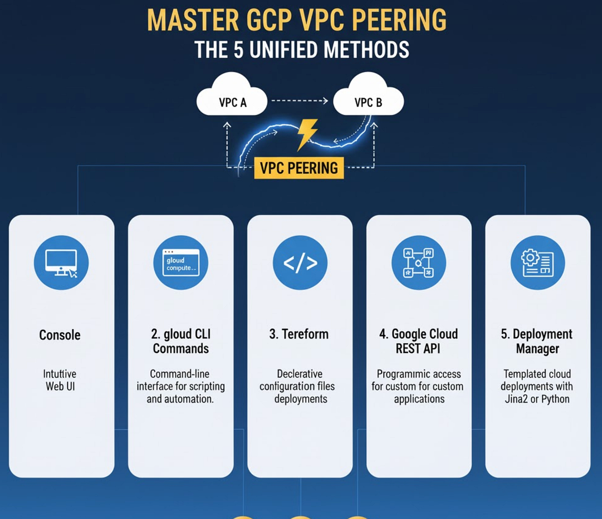 How to do Google Cloud VPC Peering in 5 Ways | Stackademic