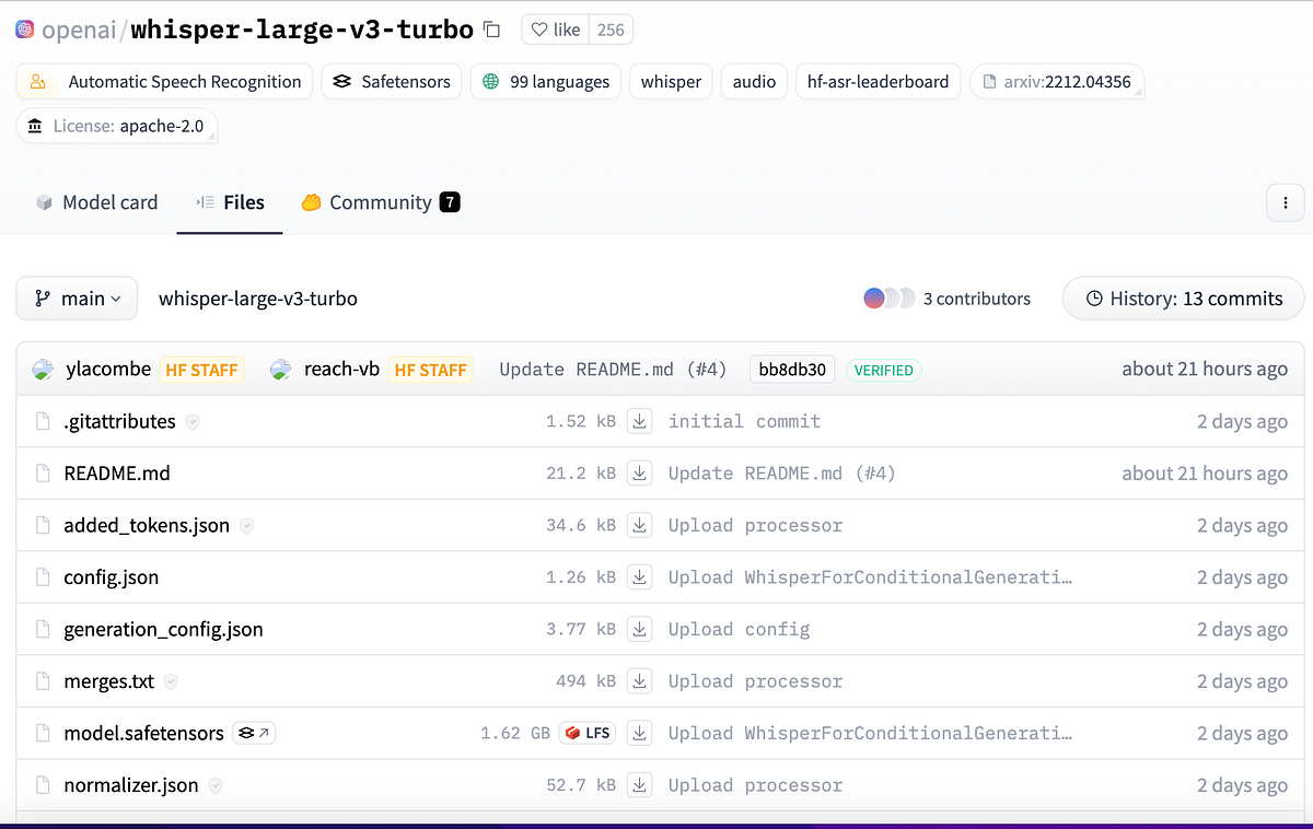 Speech recognition using whisper-large-v3-turbo | by Yi Wang | Medium