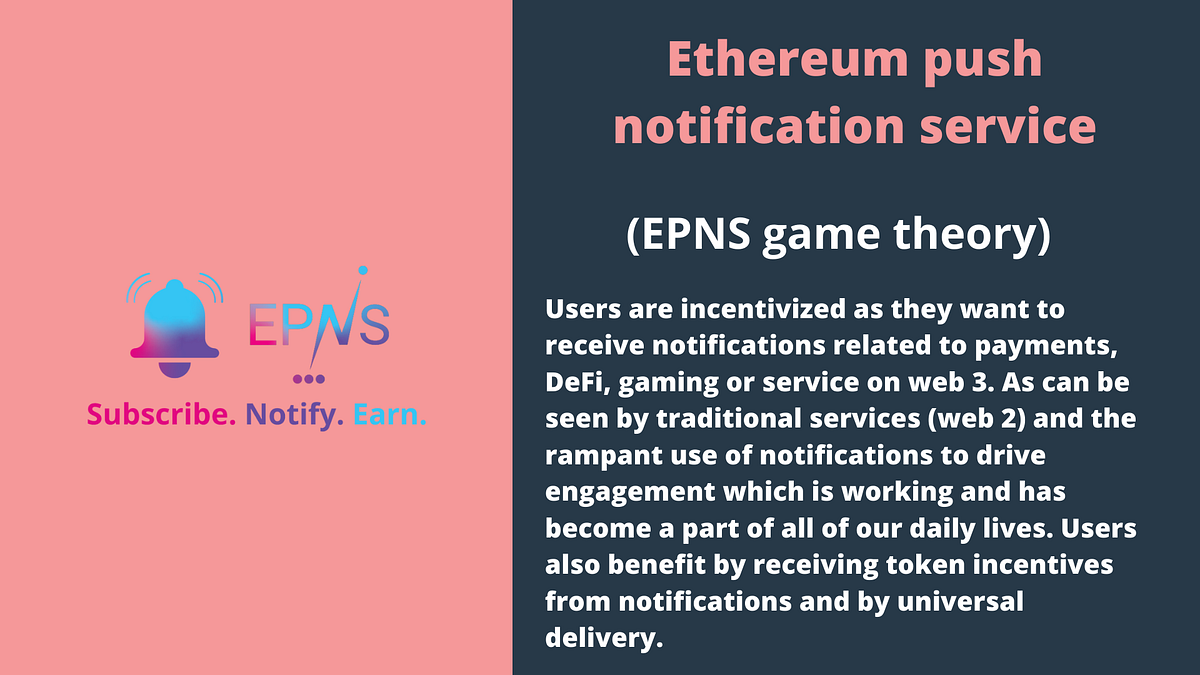 The main goal of the EPNS Protocol is to make sure all notifications ...