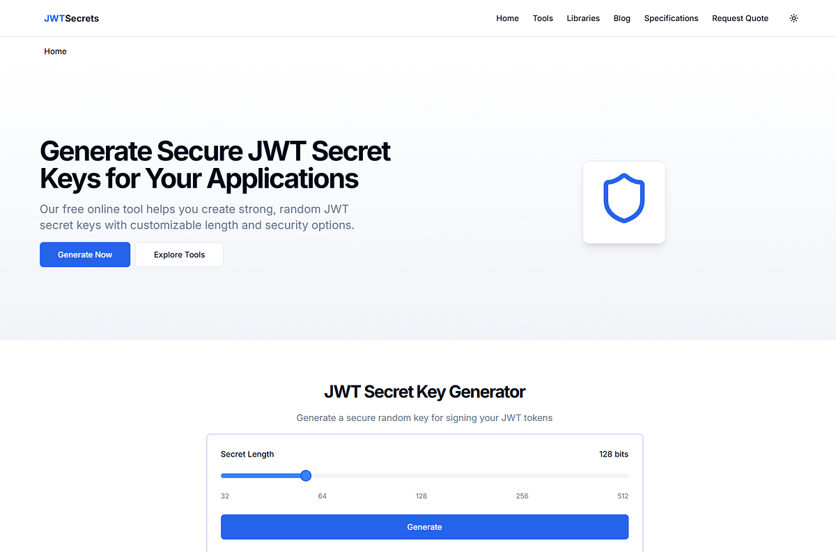 JWT Secret Free Key Generator | Secure JWT Tokens | by Girff | Medium