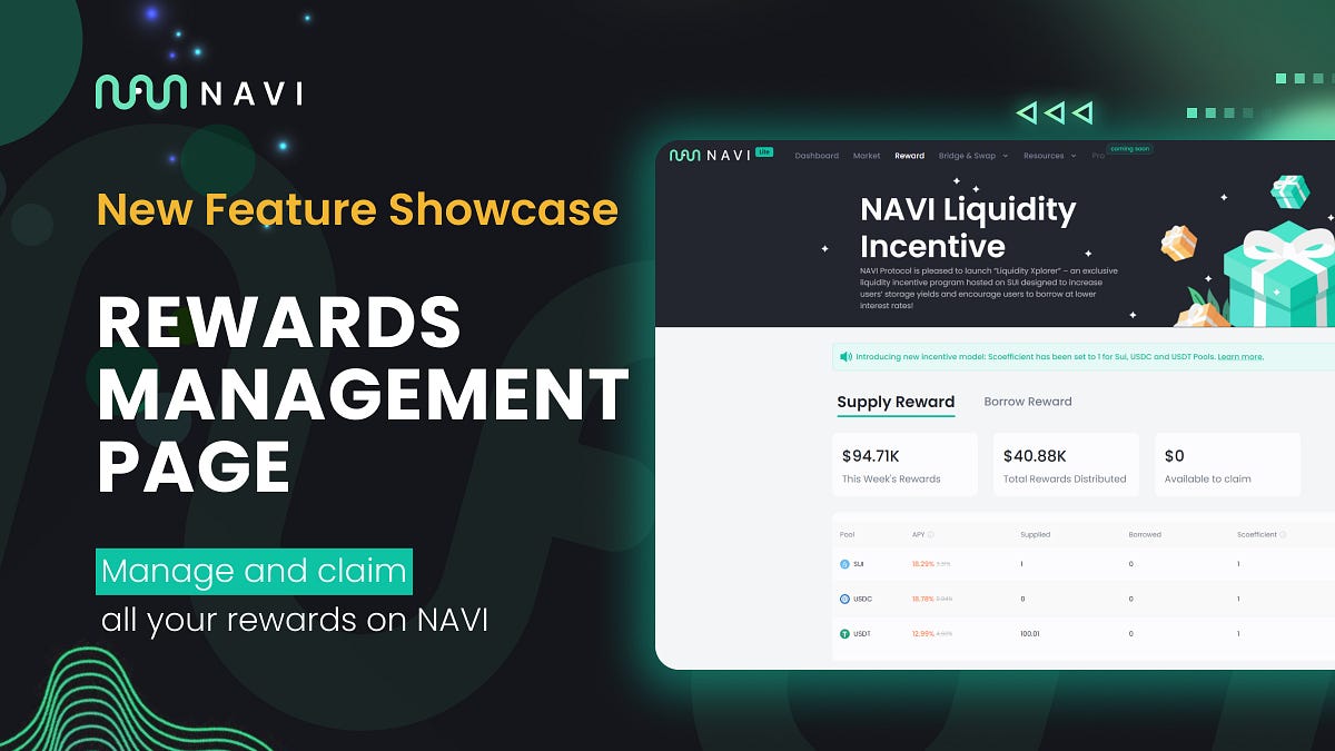New Feature Showcase — NAVI Rewards Page | by NAVI Protocol | Medium