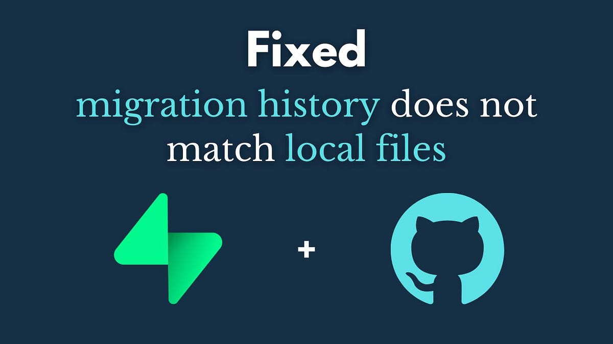 How to Fix Supabase Migration History Mismatch (2025) | Stackademic