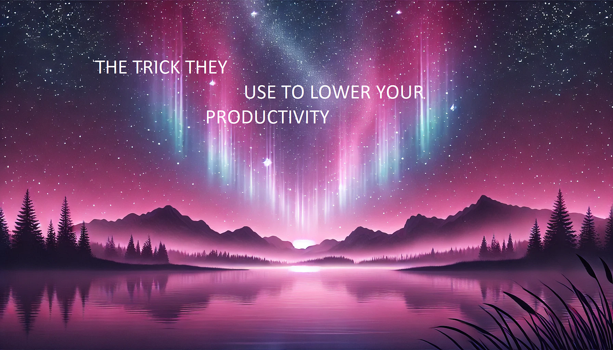THE TRICK THEY USE TO LOWER YOUR PRODUCTIVITY | by Diksha Gupta | Mar ...