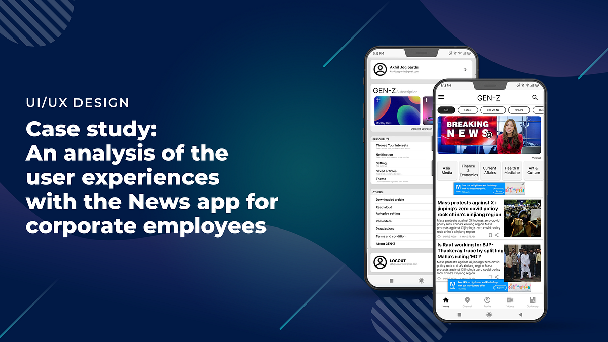 Case study: an analysis of the user experiences with the news app for ...