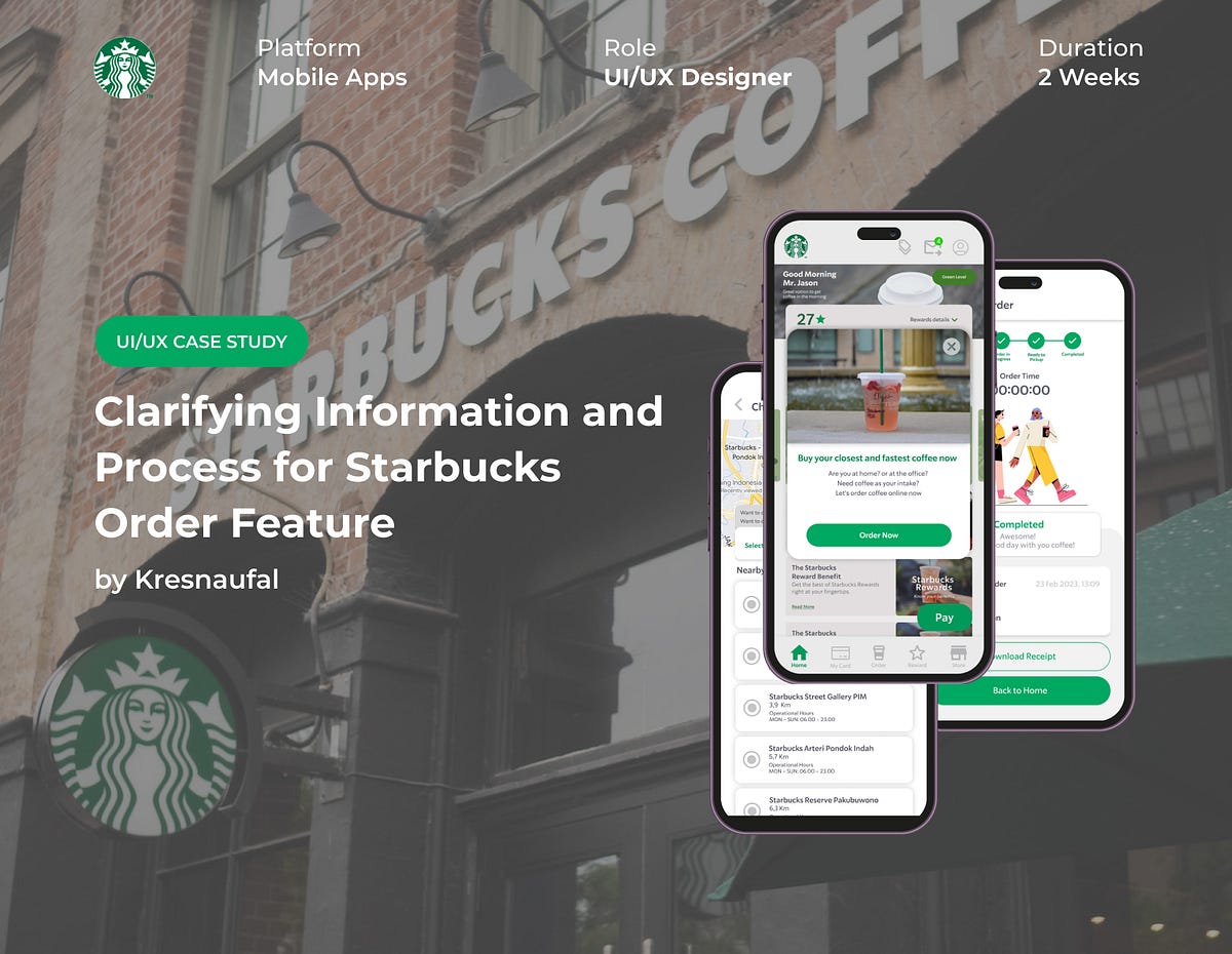 UI UX Case Study: Clarifying Information and Process for Starbucks ...