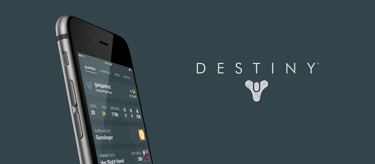 Rethinking the Destiny Companion App | by Charlie Deets | Medium