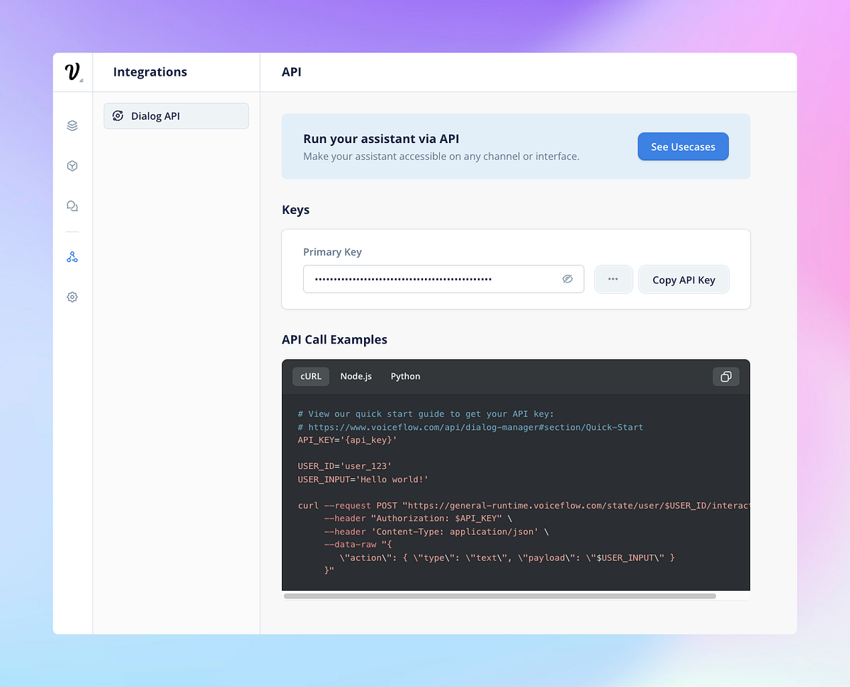 How to use Voiceflow’s API export endpoint to fetch your Voiceflow Assistant files effortlessly ...