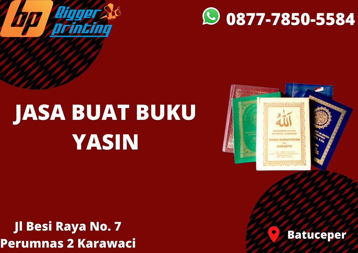 PROMO, Wa./Call. 0877–7850–5584, Jasa Buat Buku Yasin di Batuceper Tangerang ...
