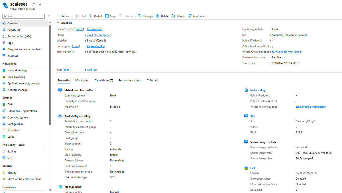 Azure Virtual Machine Scale Sets (VMSS): Application Installation and Scaling Mechanics | by ...