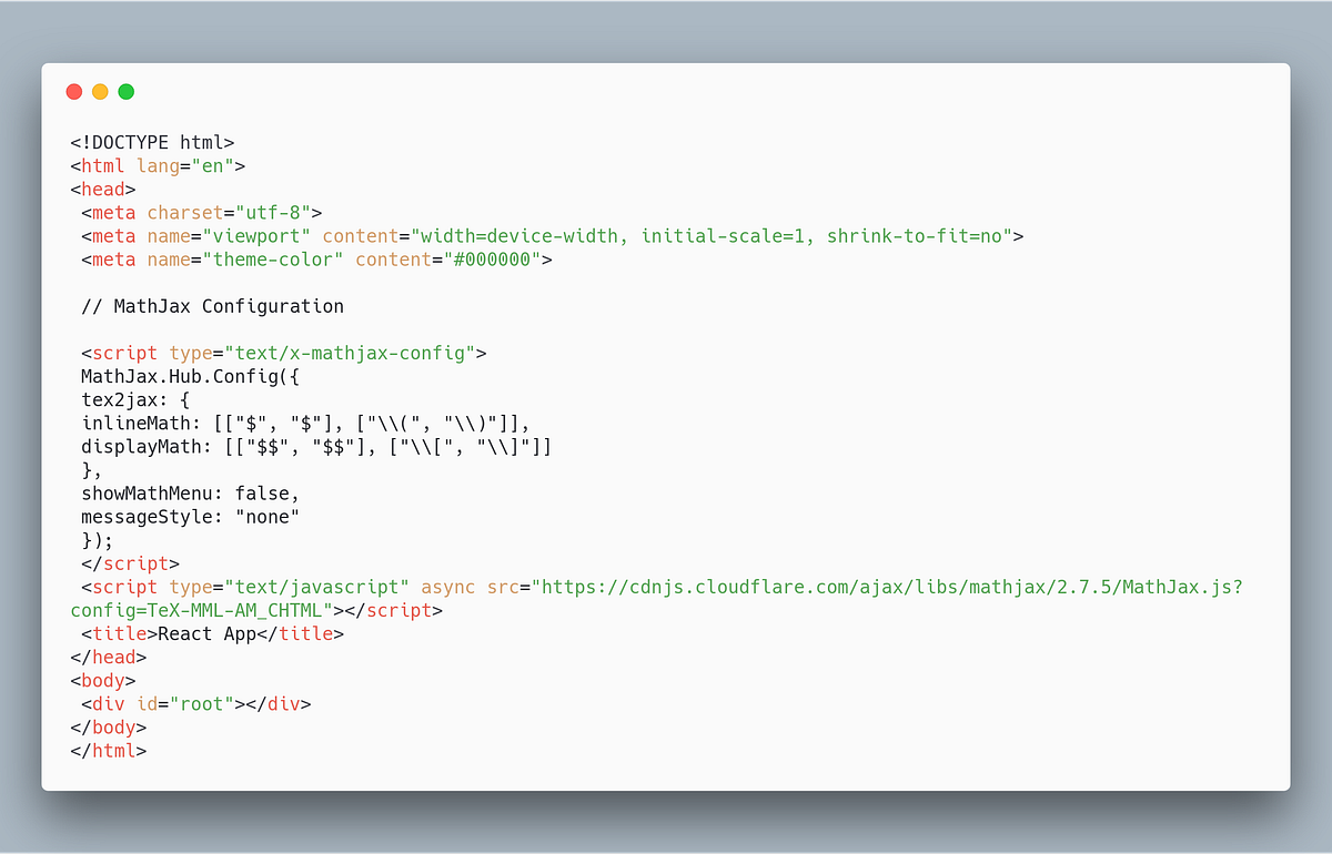 Render Latex in React using Mathjax | by Nikil Arigela | Engineering at ... Render Latex in React using Mathjax | by Nikil Arigela | Engineering at ...