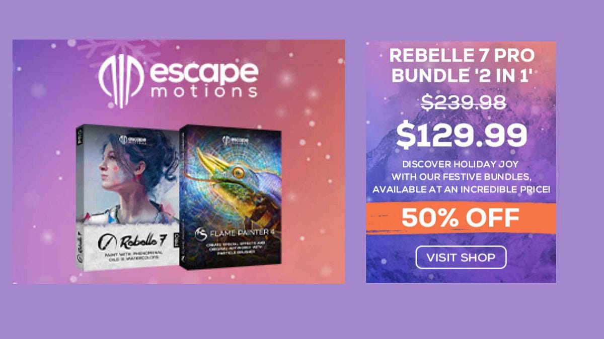 Get Rebelle 7 Pro and Flame Painter 4 in One Amazing Bundle from Escape Motions! - Worldnewads ...