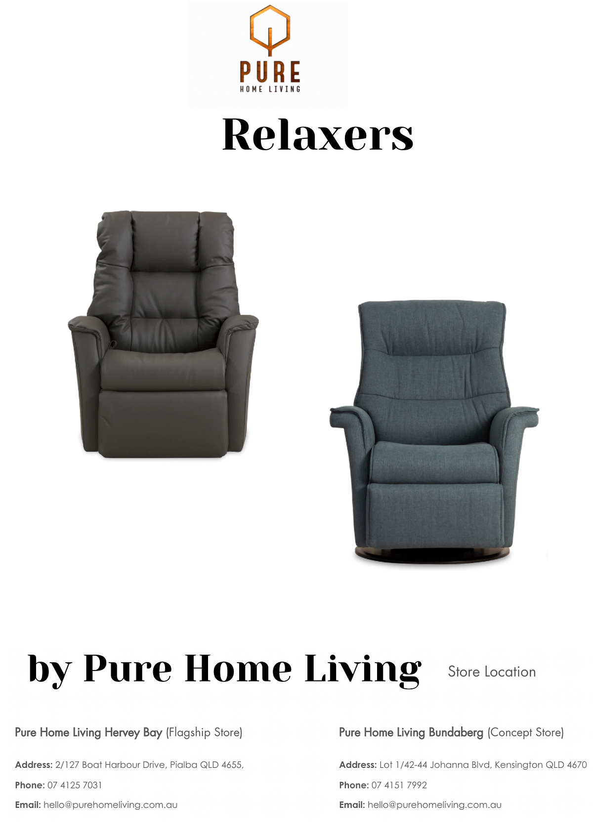 Purchase Relaxers at Pure Home Living - Pure Home Living - Medium