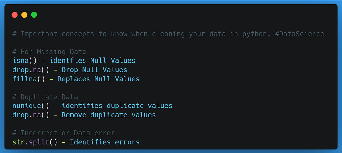 Data Cleaning With Python — Data Science | by Princedede | Medium