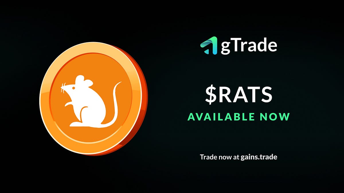 Rats ($RATS) is listed on gTrade. About Rats ($RATS) | by Gains Network ...