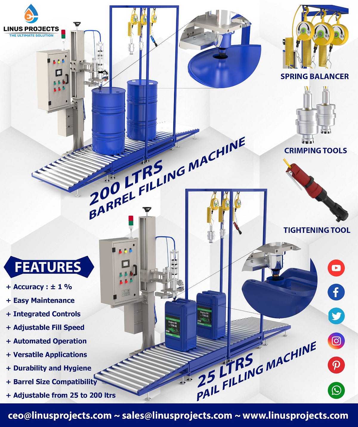BARREL / PAIL FILLING MACHINE. Linus Projects takes pride in… | by ...