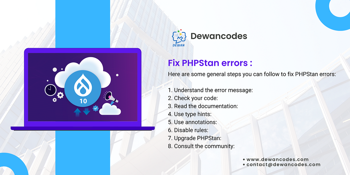 Fix PHPStan errors : - Dewancodes - Medium