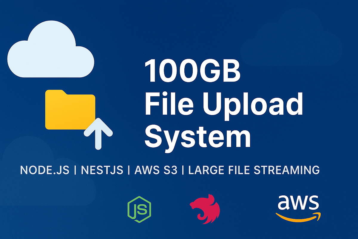 How I Built a 100GB+ File Upload System in Node.js and AWS S3 | by Maruf Pulok | Nov, 2025 | Medium